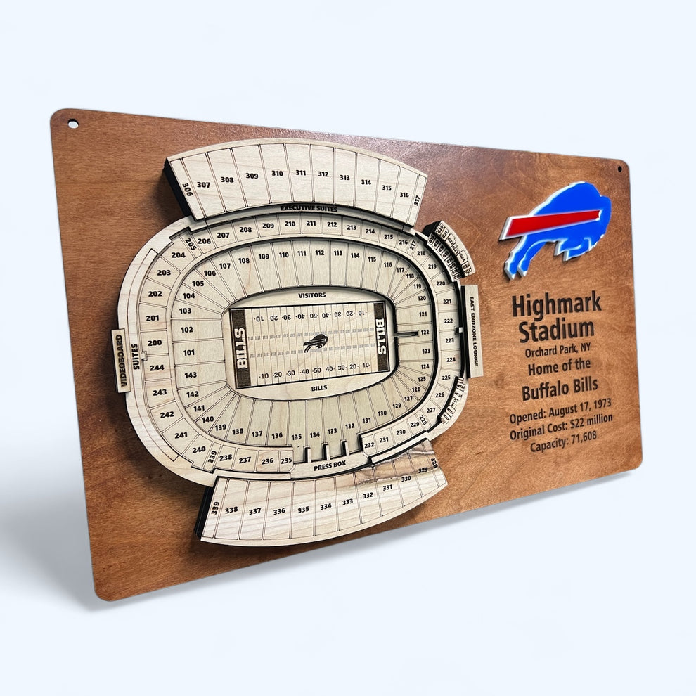 Buffalo Bills/Highmark Stadium Layered 3D Display Art – Joyfully Jane ...